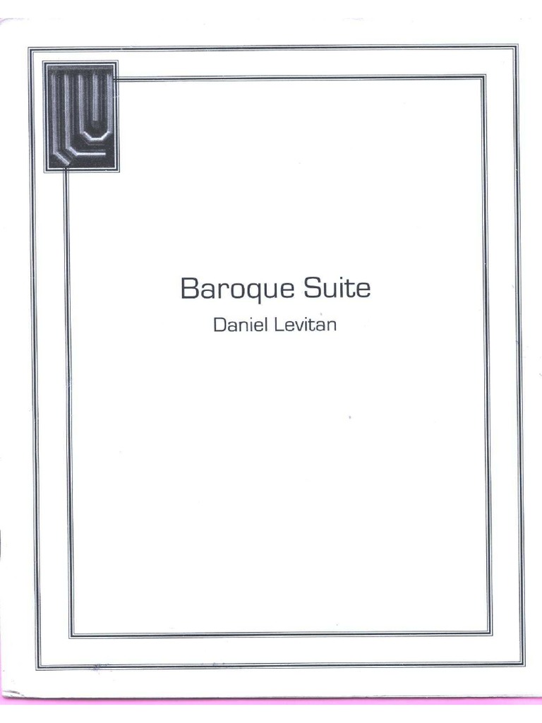 Baroque Suite - David Levitan | PDF