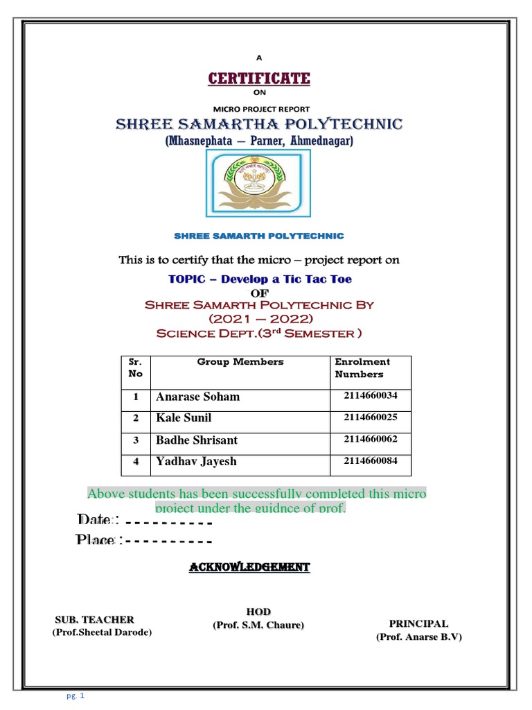 CPP Microproject Final PDF | PDF