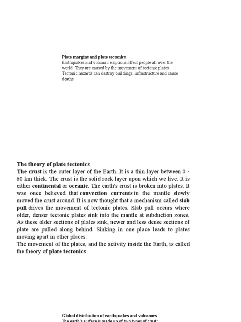 Plate Tectonic Grade 7 | PDF | Plate Tectonics | Volcano