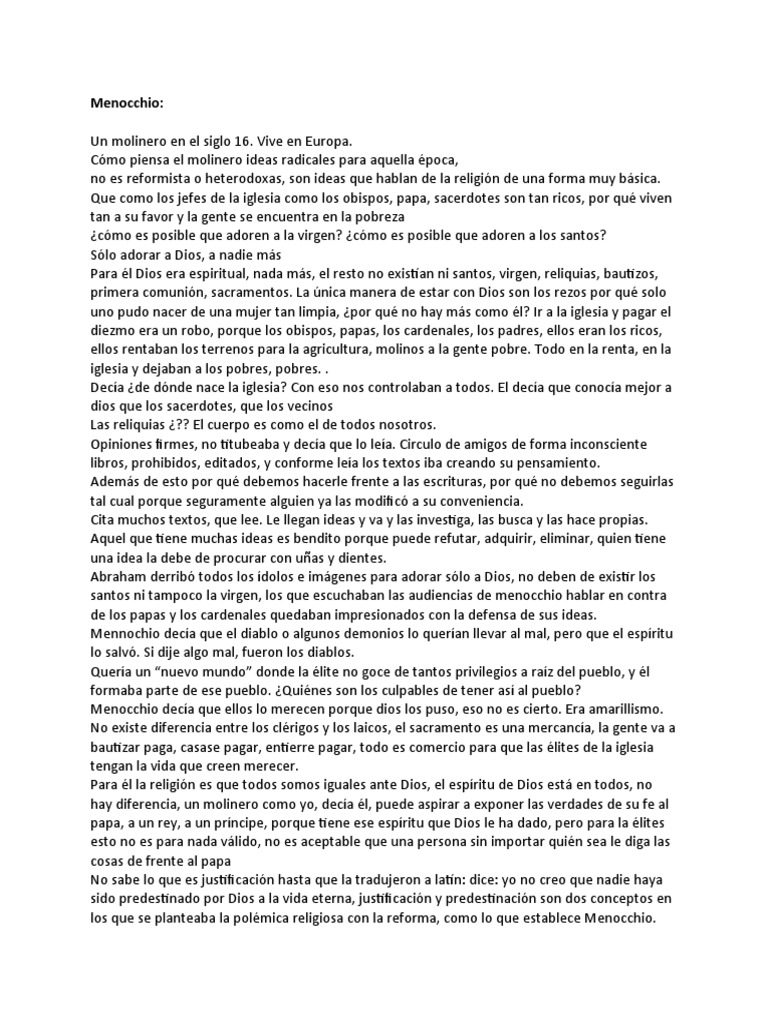 Menocchio | PDF
