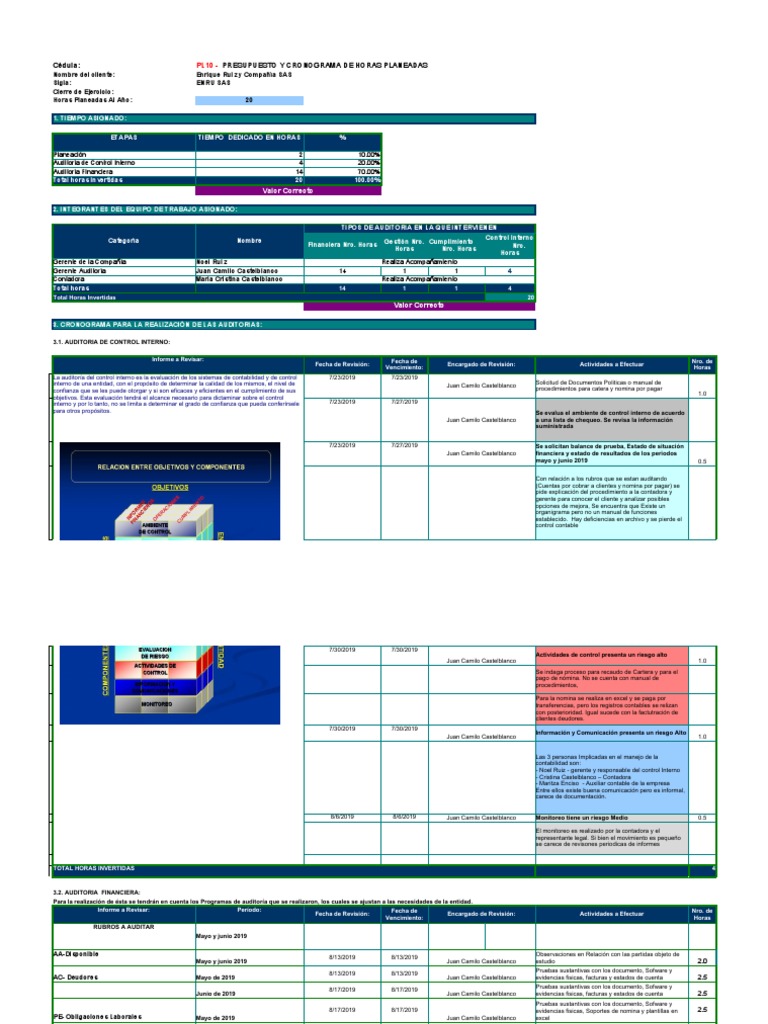 Anexo3 - Planeación Auditoria ENRU | PDF | Auditoría | Contabilidad