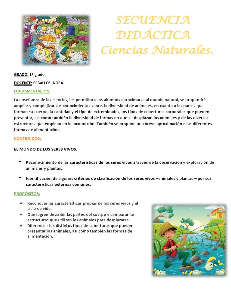 Sec Naturales Seres Vivos 1ero | PDF | Organismos