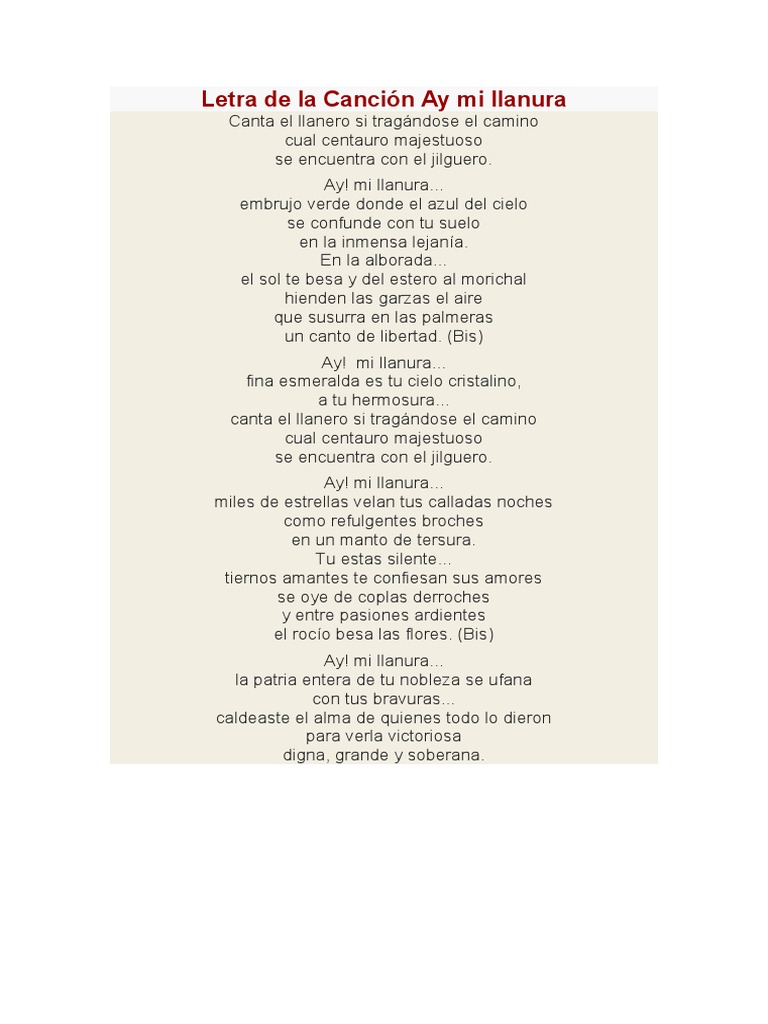 Canciones de Música Colombiana | PDF