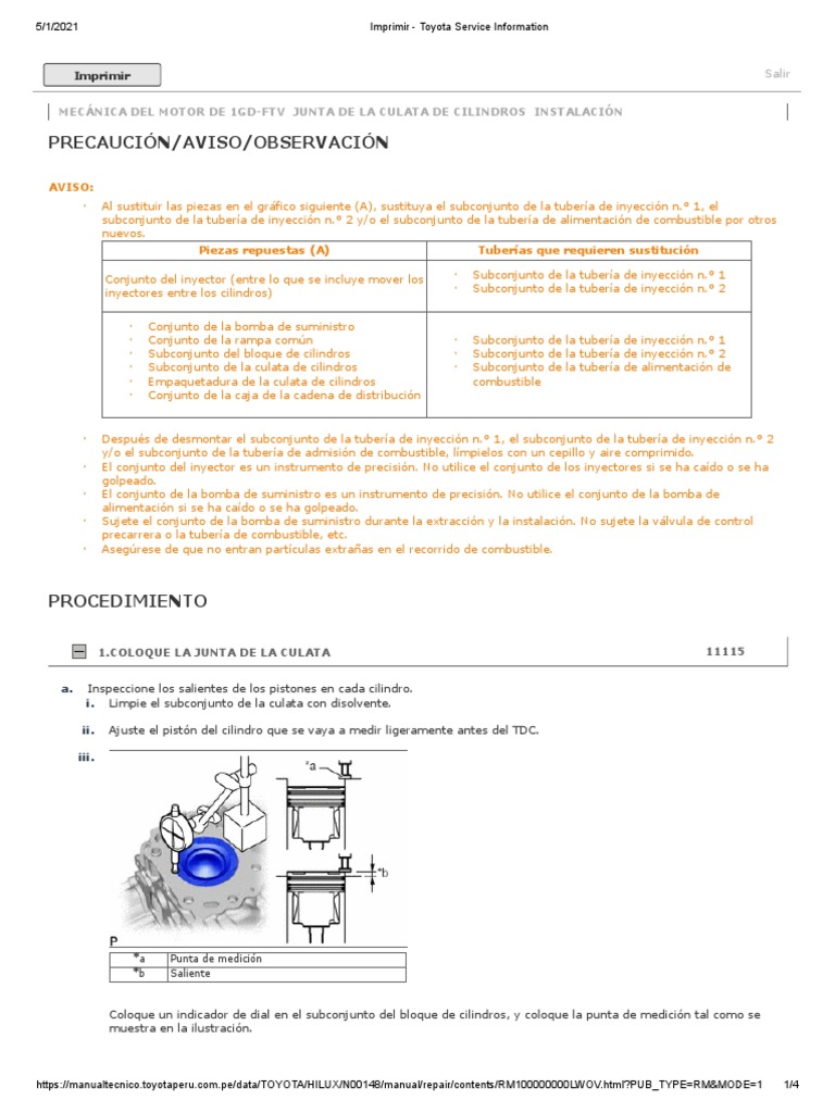 Cleider GD Culata | PDF | Inyección de combustible | Tornillo
