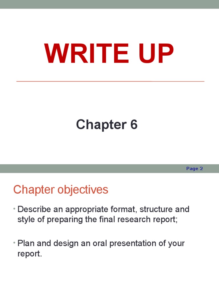 CH 6 Write Up | PDF