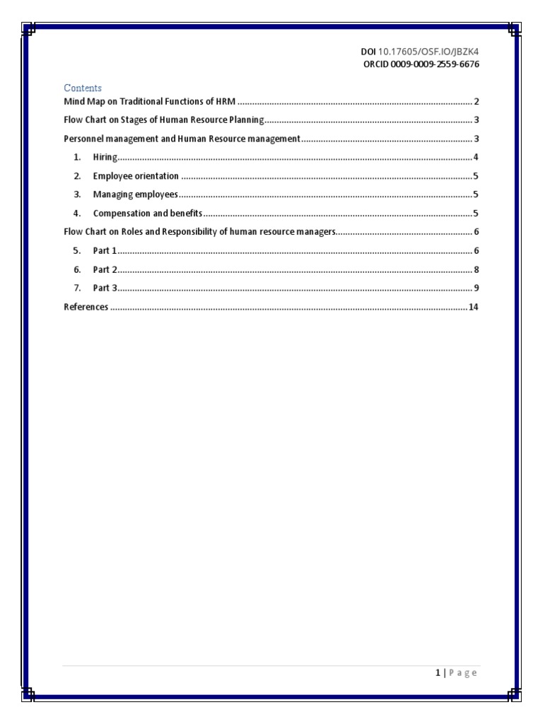 HRM Functions and Mind Mapping Overview | PDF | Human Resource ...