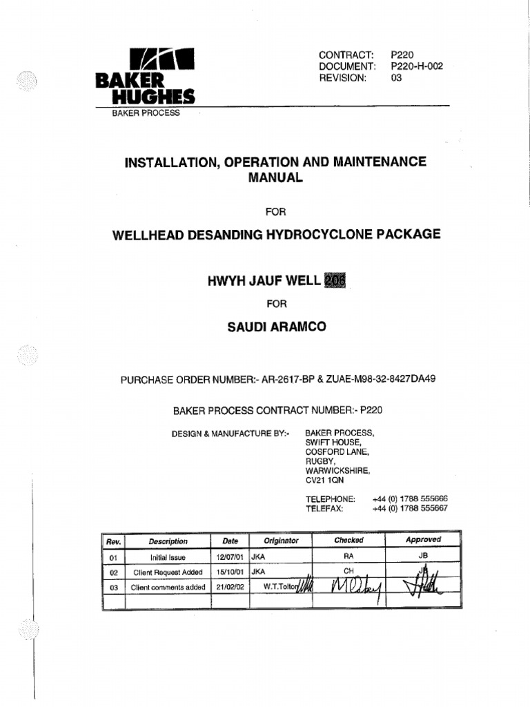 Instalation and Maintenance Manual PDF | PDF