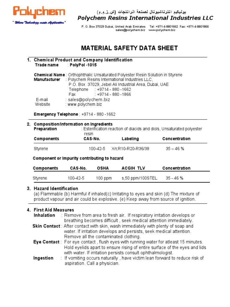 POLYPOL 1015 Jan 2013 | PDF | Wellness | Science & Mathematics