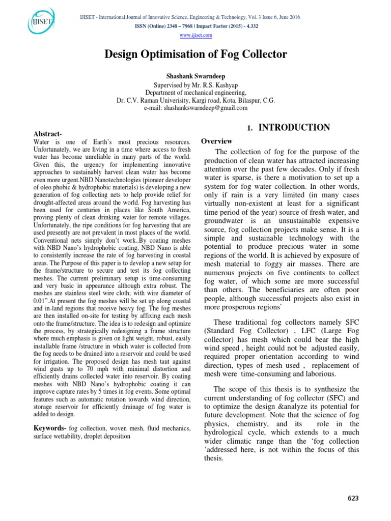 Design Optimisation Fognet PDF | PDF