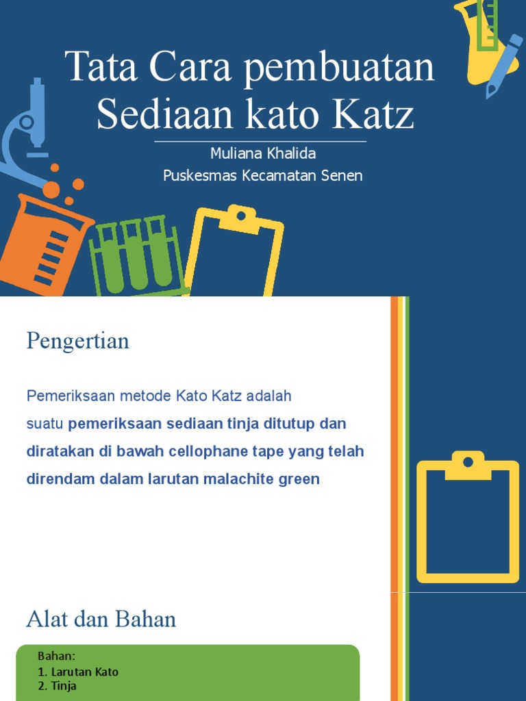 TATA CARA PEMBUATAN SEDIAAN KATO KATZ | PDF