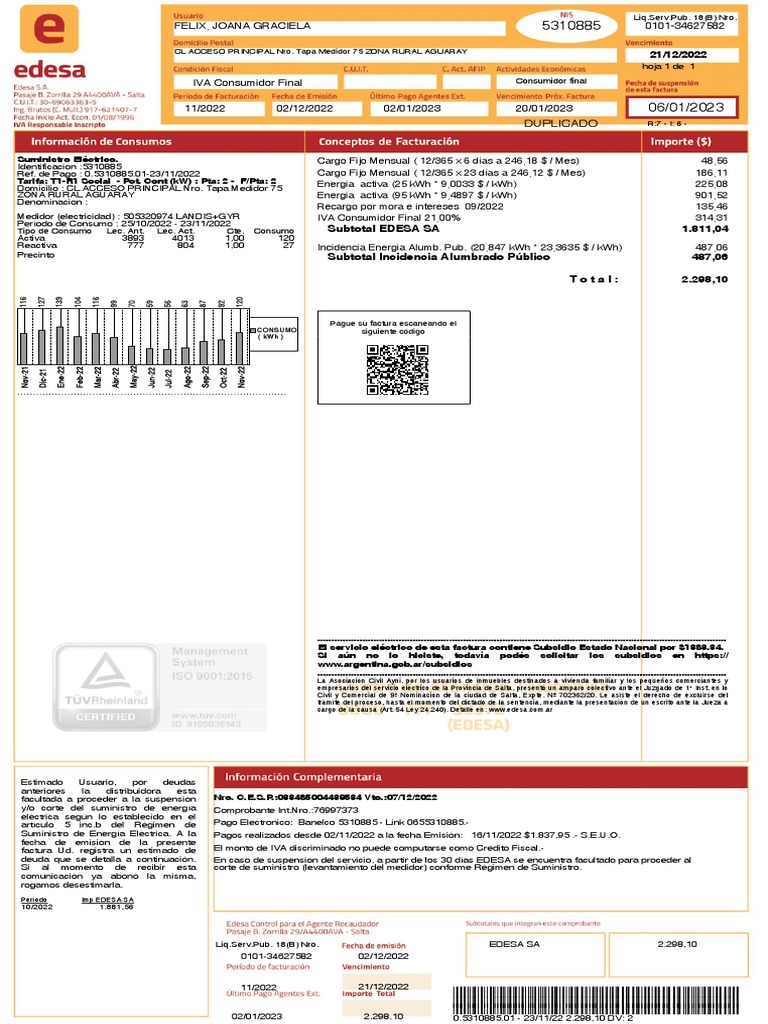 Factura - 2022 12 15 | PDF