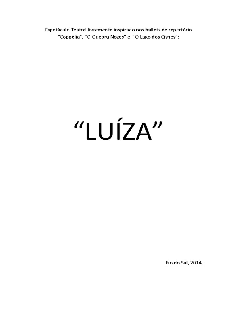Texto Luiza | PDF