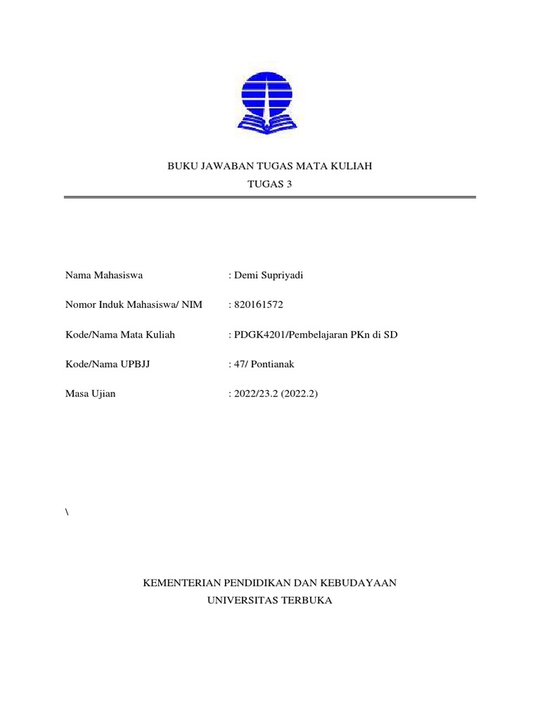 BJT Tugas 3 Pdgk4201 | PDF