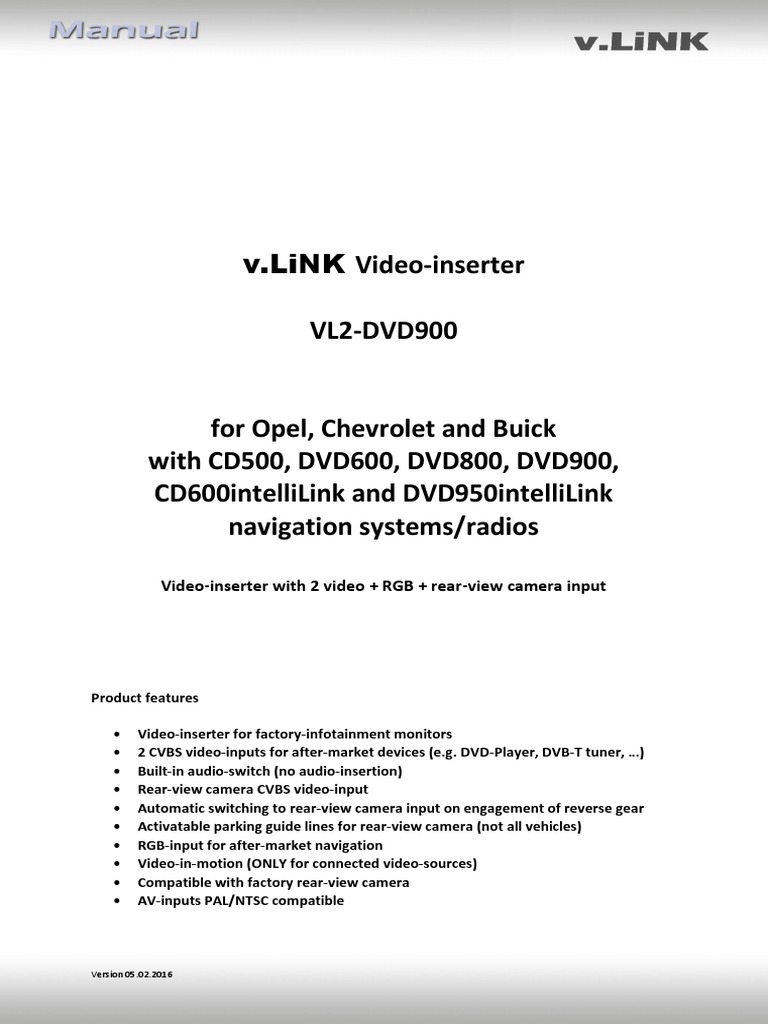 Man - Eng - VL2-DVD900 Vlink Inserter PDF | PDF | Computing | Computer ...