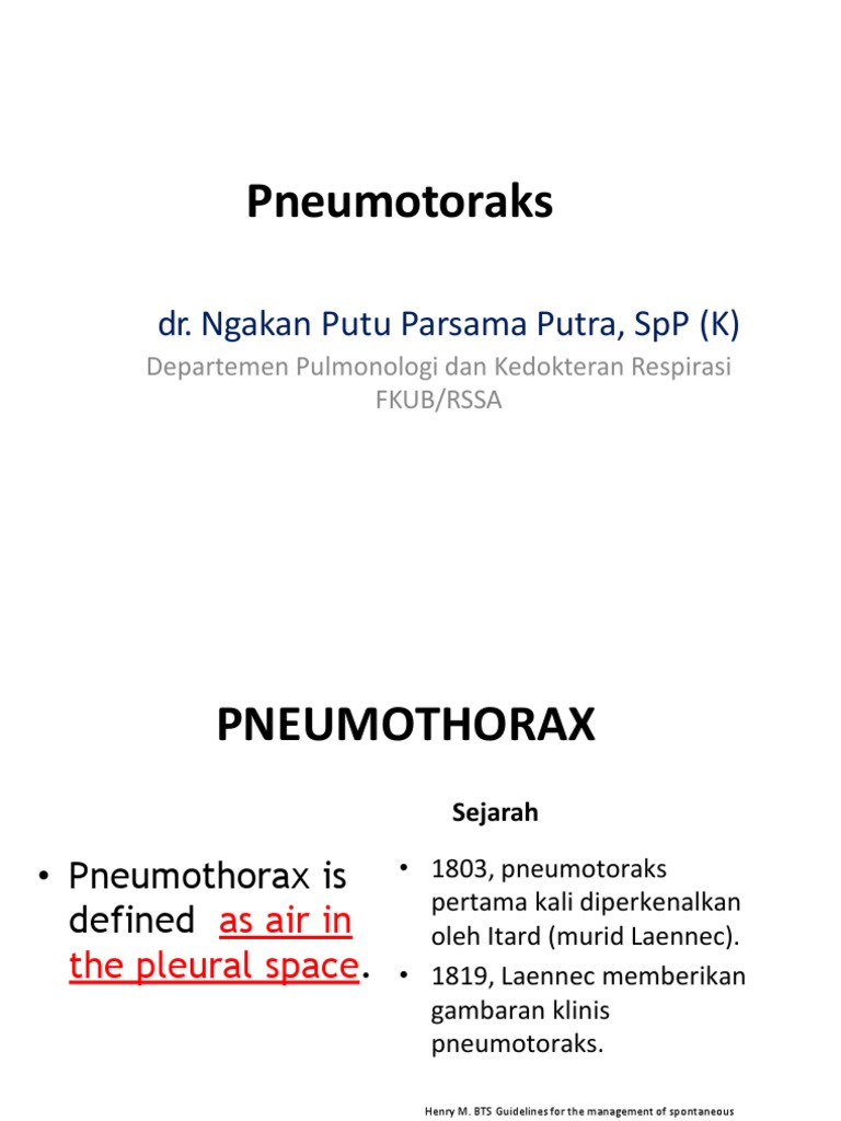 Pneumotoraks PDF | PDF | Respiratory Diseases | Lung