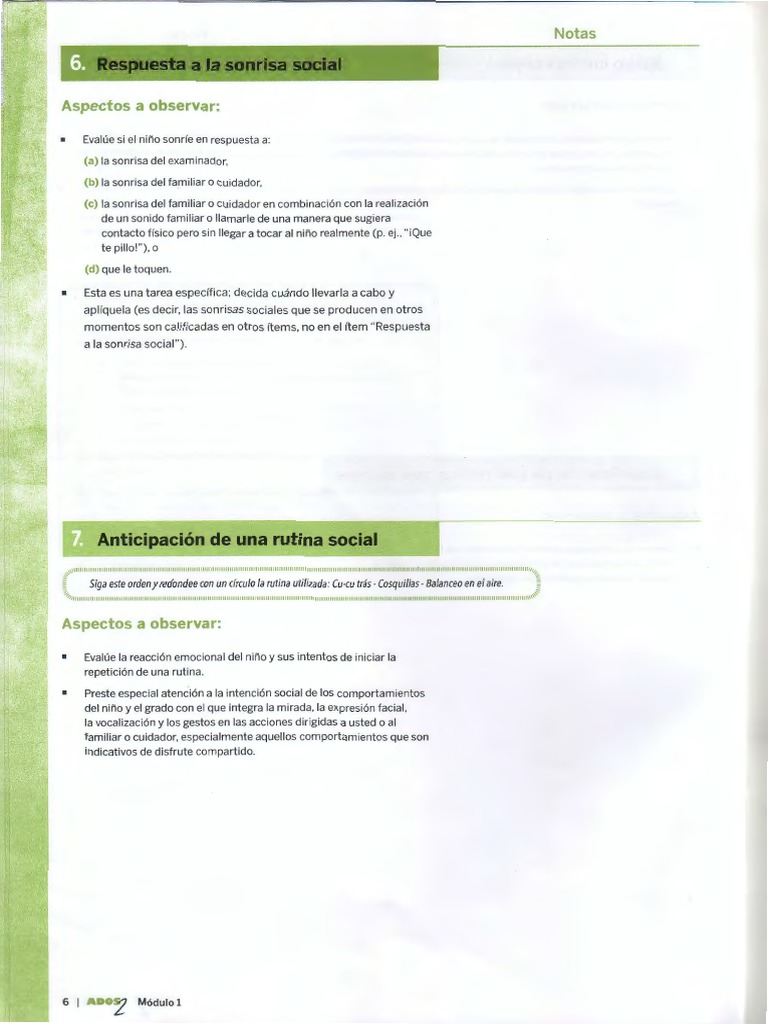 PROTOCOLO ADOS2 - Parte2 PDF | PDF | Comunicación | Conceptos psicologicos