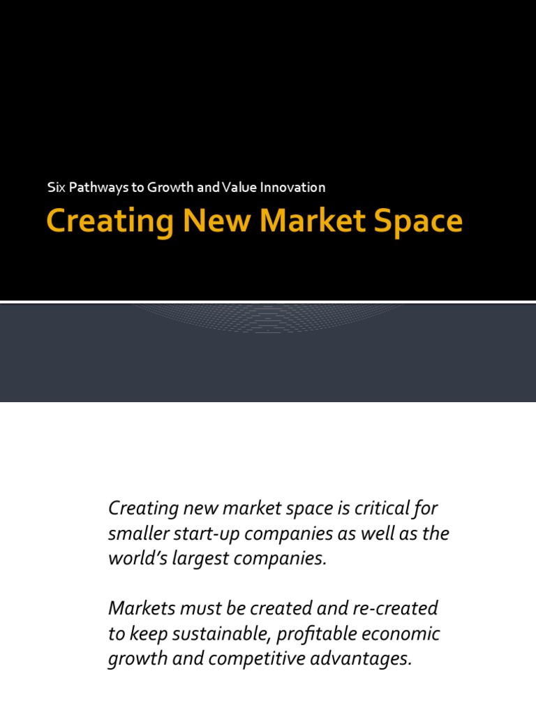 Creating New Market Space Student | PDF
