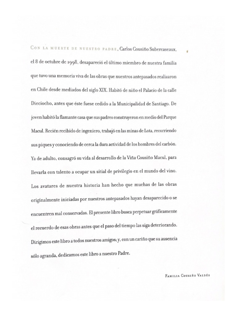 Historia Cousiño | PDF