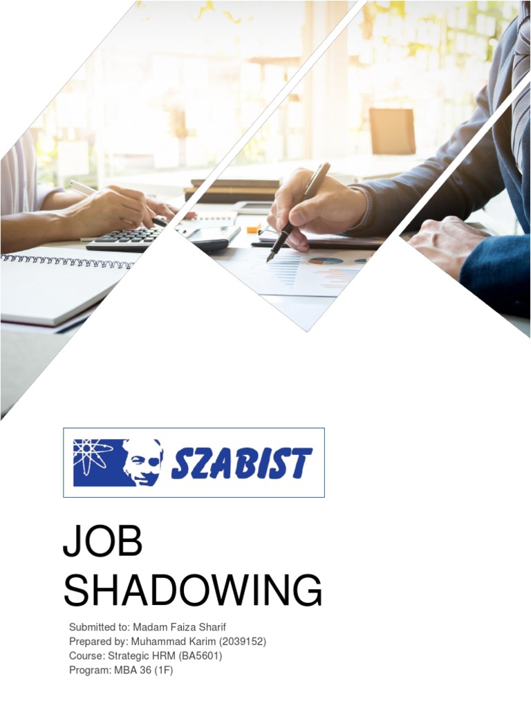 Job Shadowing | PDF | Employment | Internship