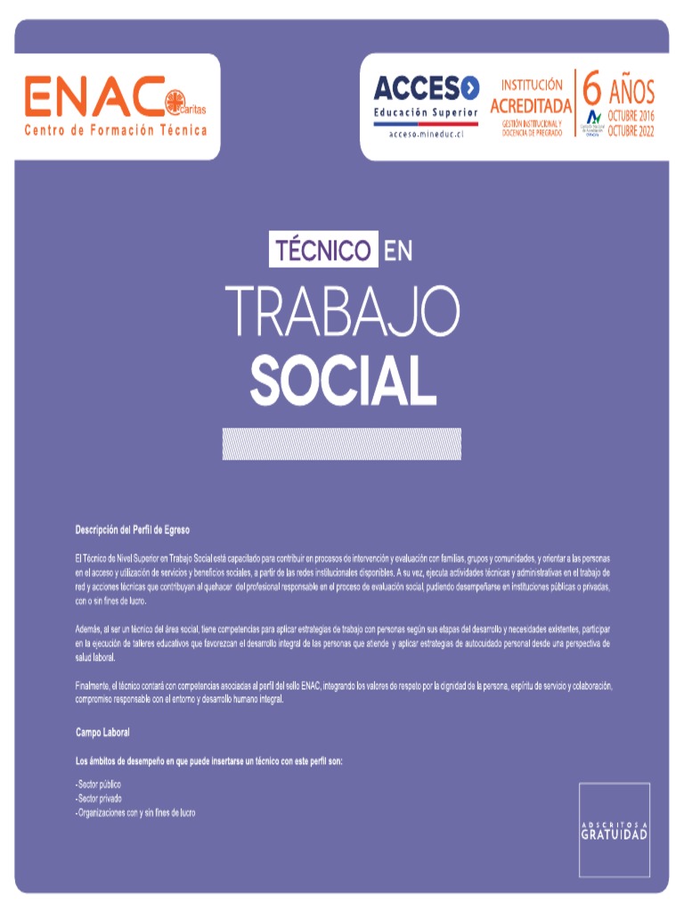 Tecnico en Trabajo Social - Compressed PDF | PDF