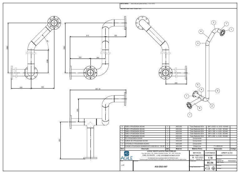 Materiais Tubulares AISI 304 AGI 2023 | PDF