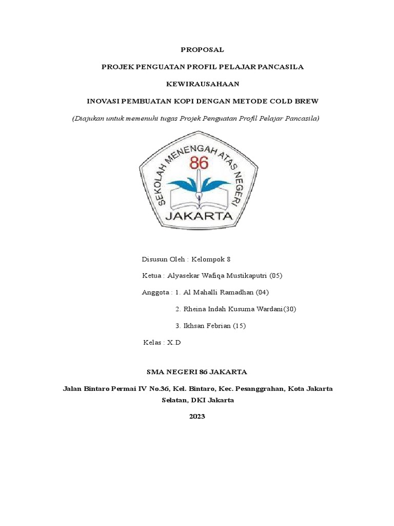 Proposal Projek 3 Pdf Pdf