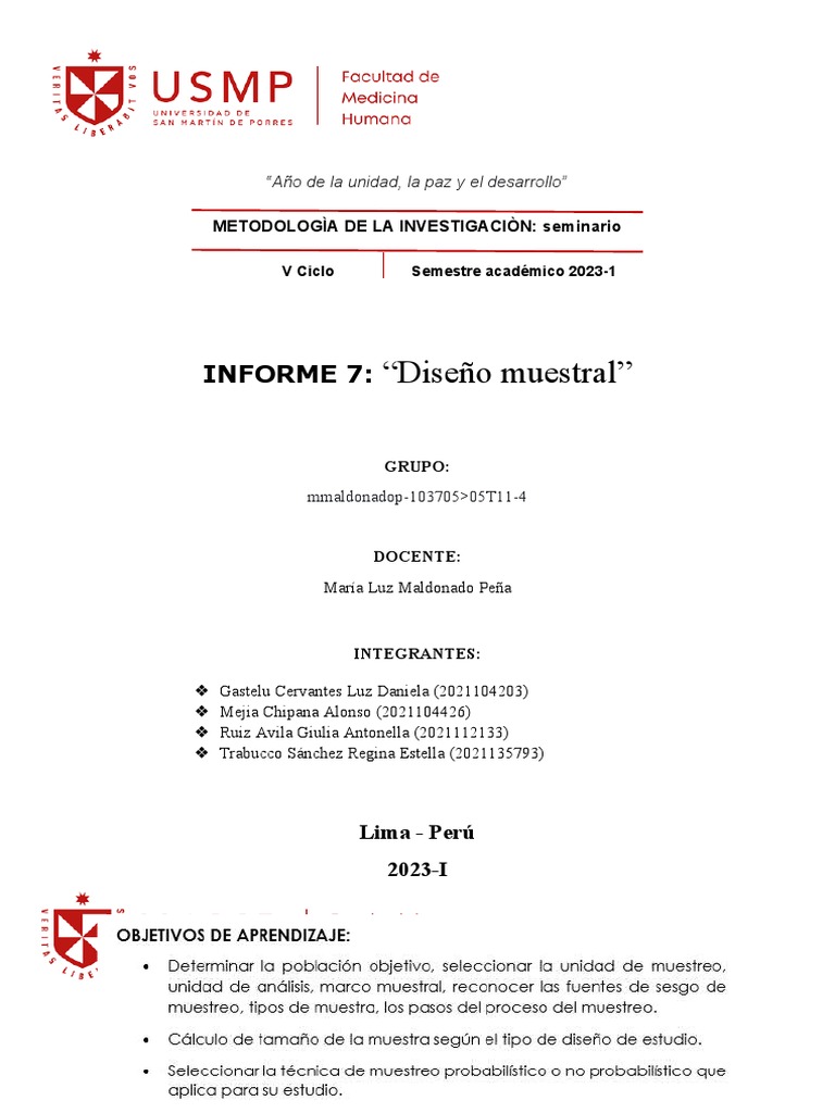 Metodología - Informe 7 | PDF