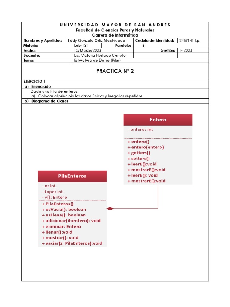 Práctica02 Lab131 Descargar Gratis Pdf Constructor Programación Orientada A Objetos