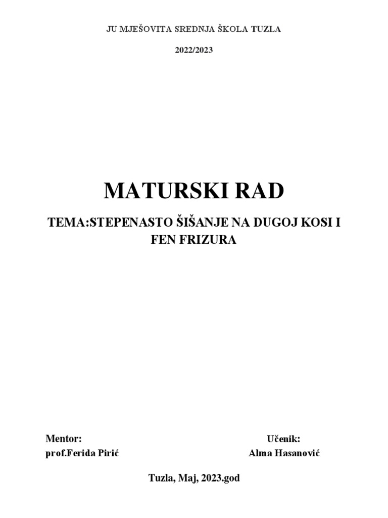 Maturski | PDF