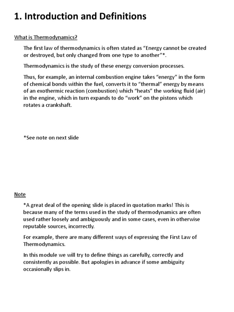 Understanding Thermodynamics Basics | PDF