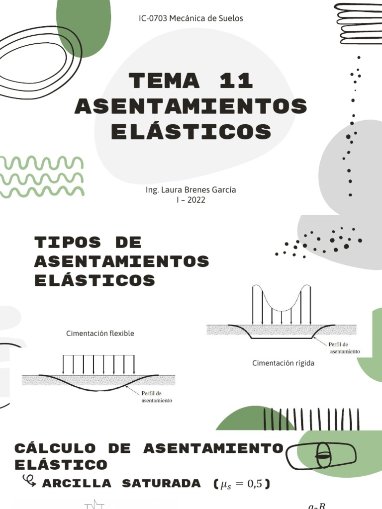 Tema 11 Asentamientos Elásticos Pdf Ingeniería De Edificación