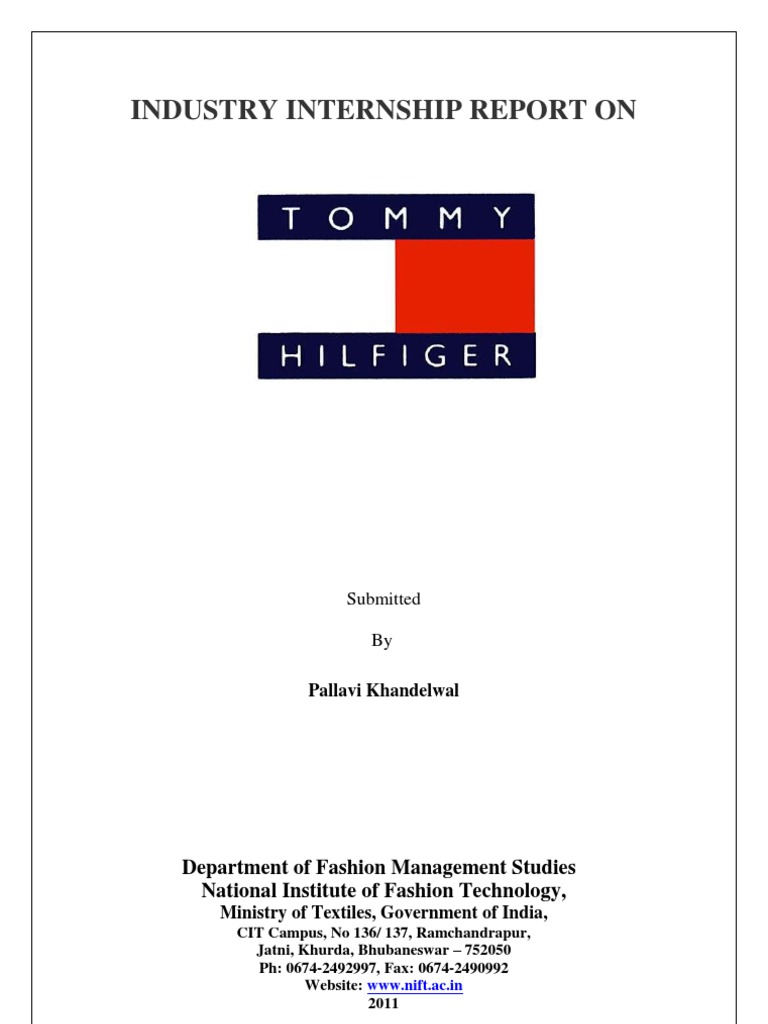 Industry Internship Report Tommy | PDF | Retail | Communication