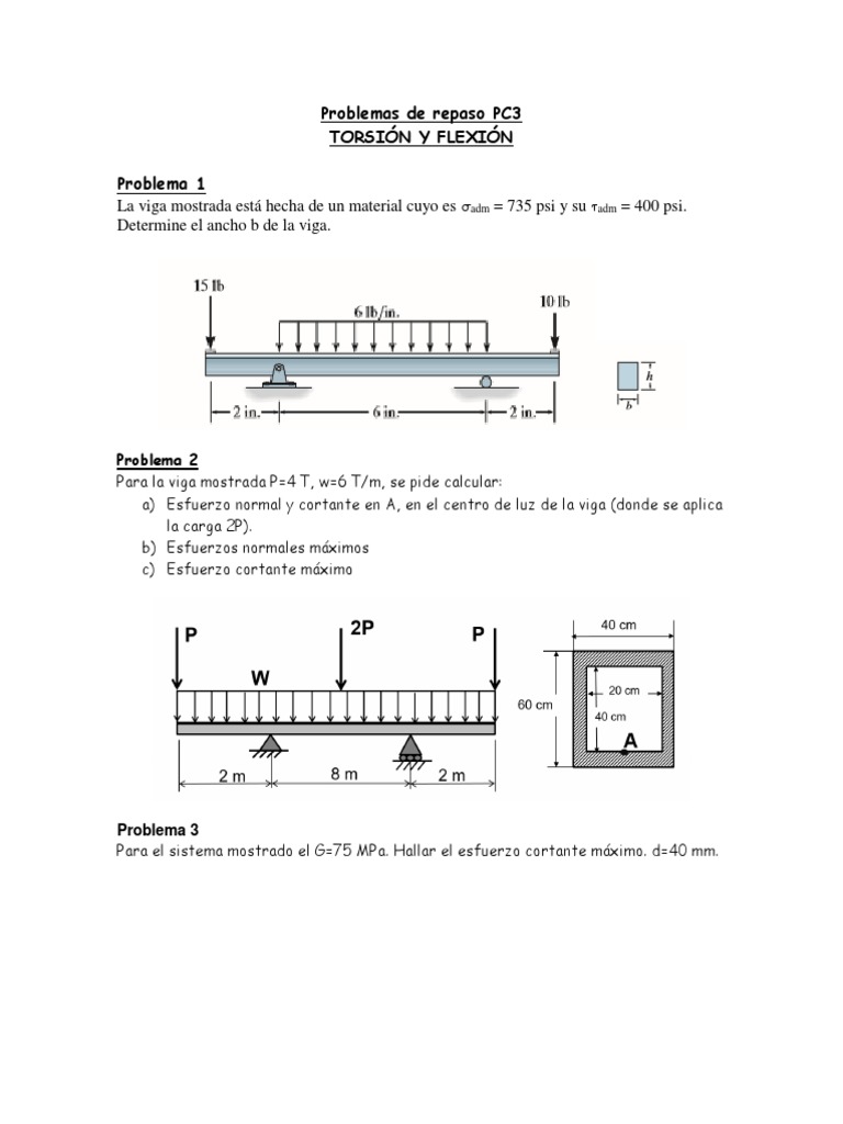 Problemas de Repaso PC3 | PDF
