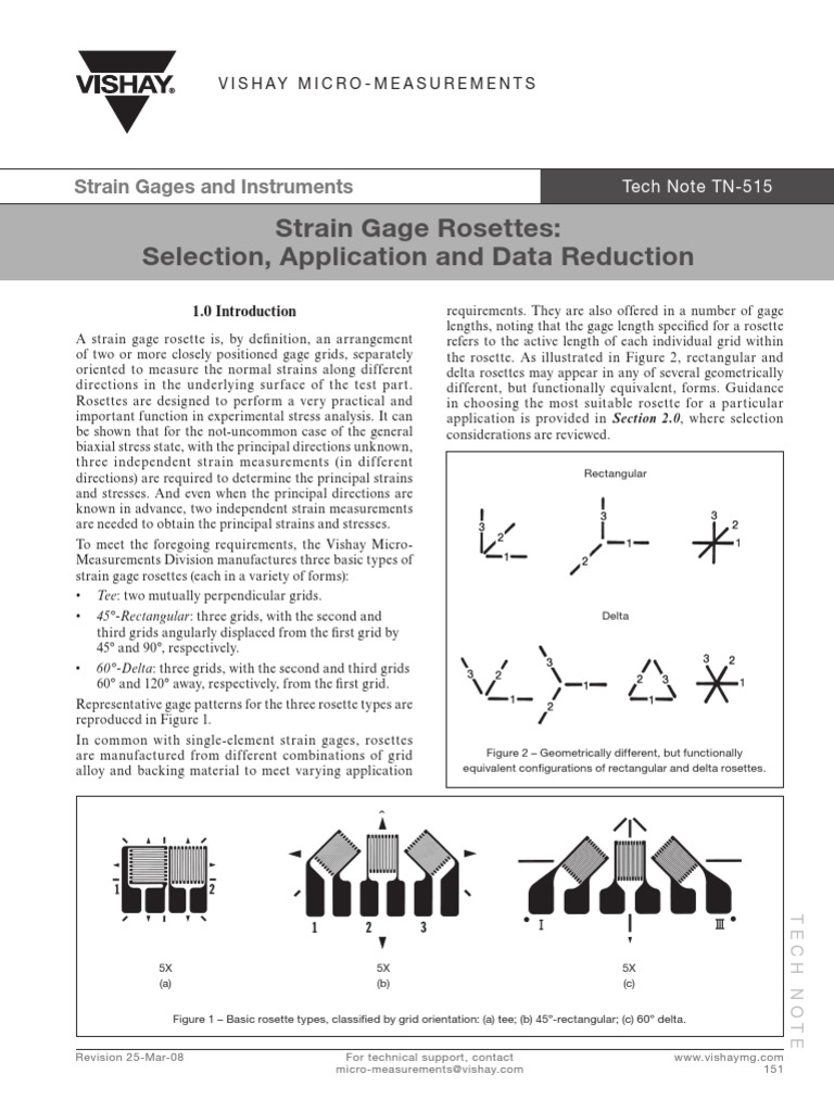 Strain Rosette | Stress (Mechanics) | Stress–Strain Analysis