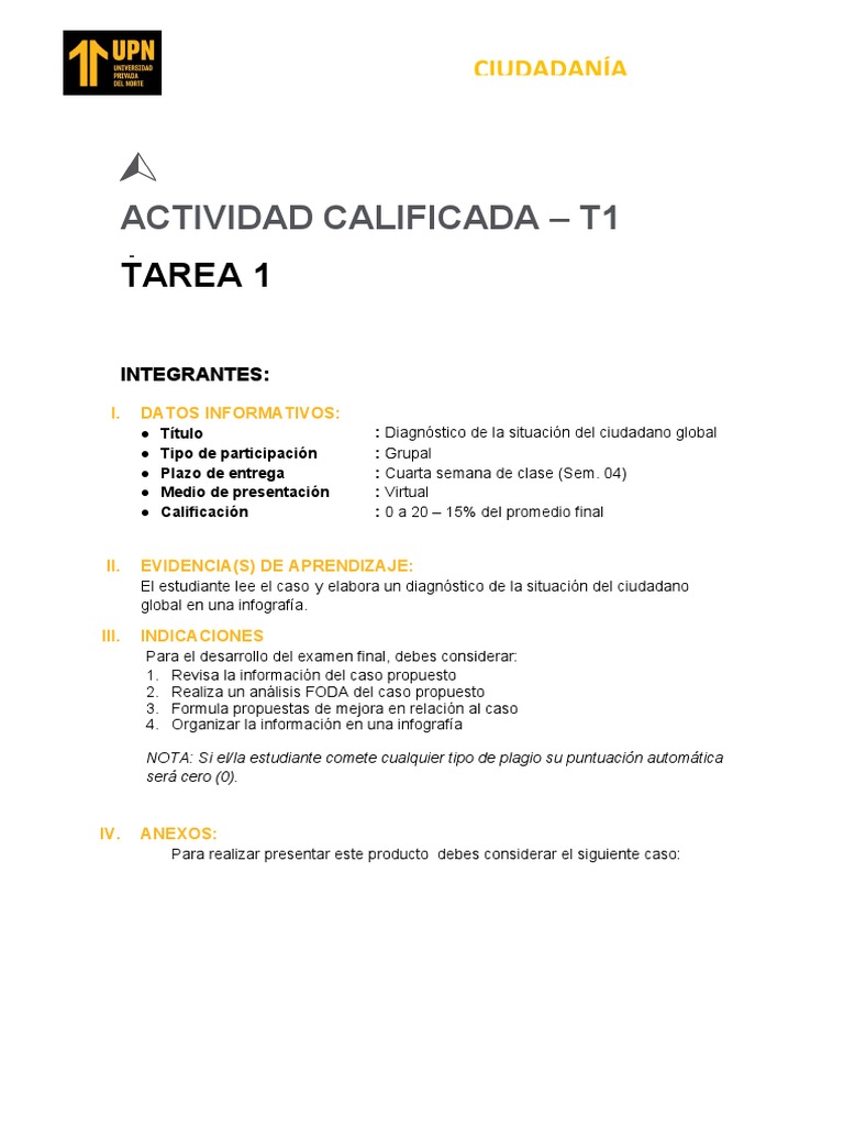 T1 Ciudadanía Global FINAL PDF | PDF