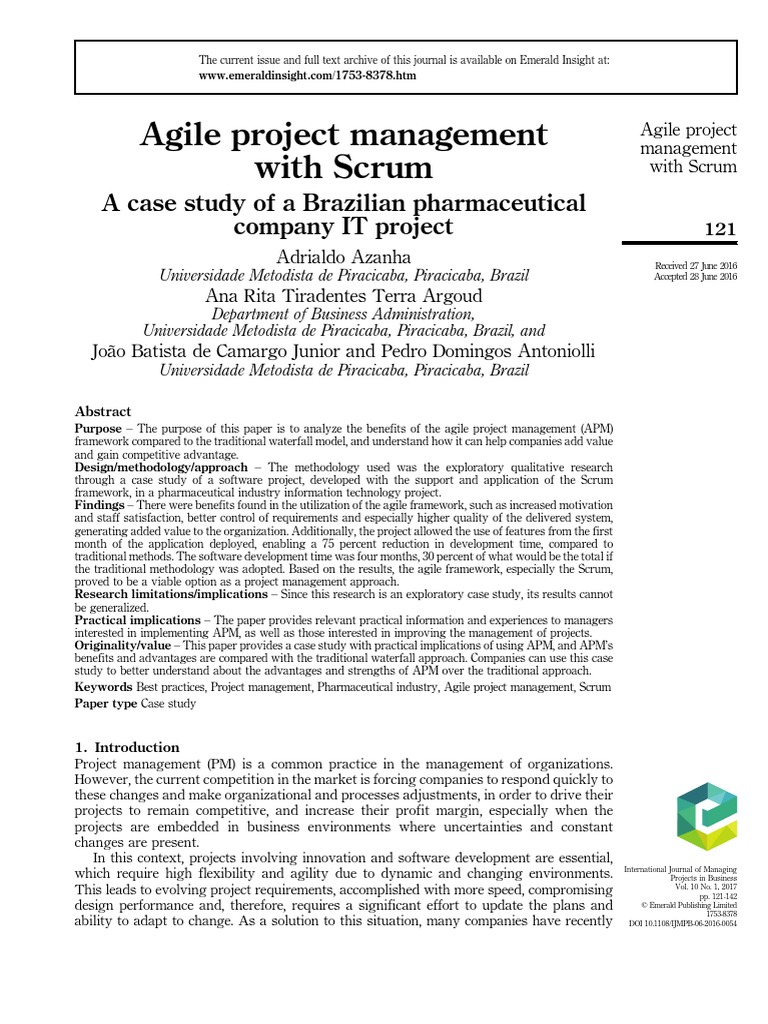 Agile Project Management With PDF | Download Free PDF | Scrum (Software ...