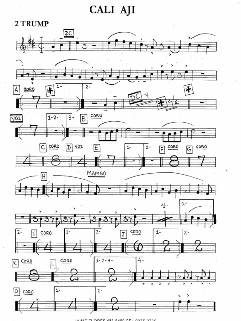 Cali Aji - 2 Trompeta | PDF