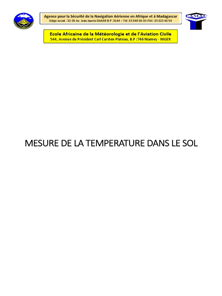 Mesurer la Température du Sol | PDF | Maison et jardin | Sciences et ...