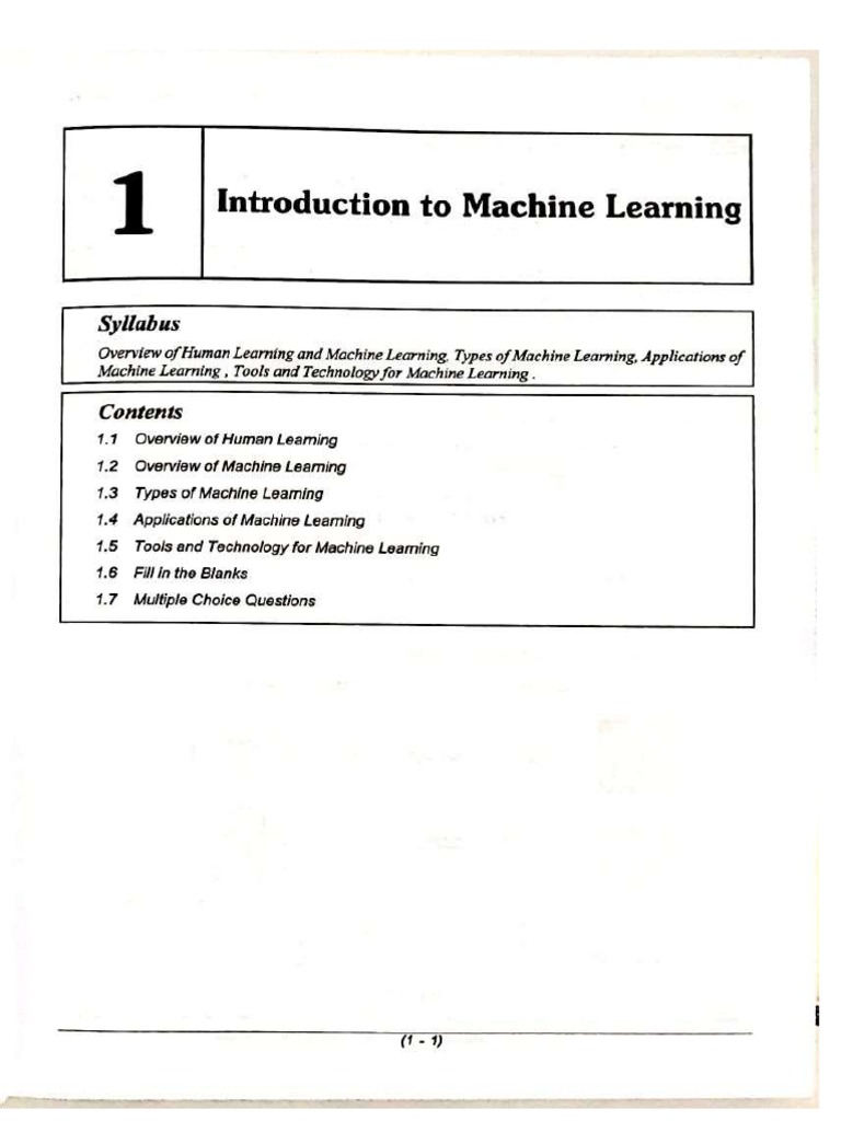 FML-Unit-1-2-Book | PDF