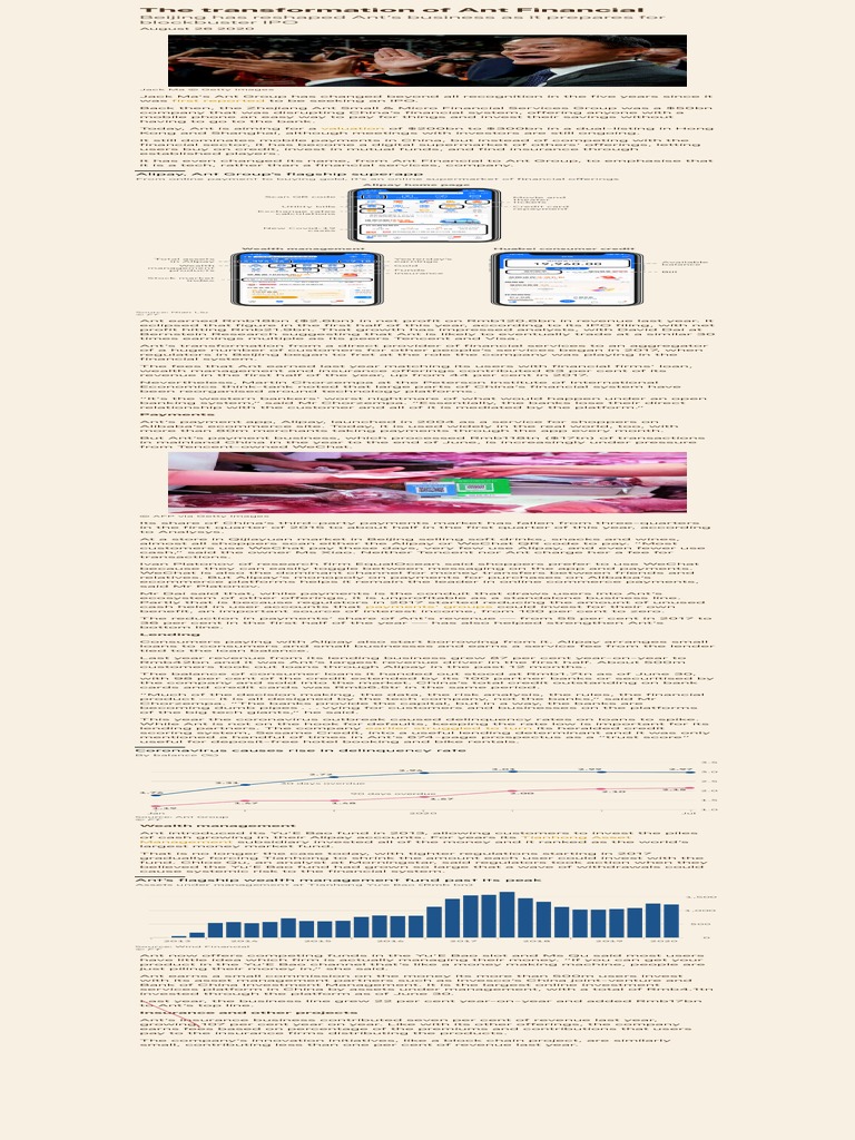 The Transformation of Ant Financial Financial Times | PDF | Loans | Banks