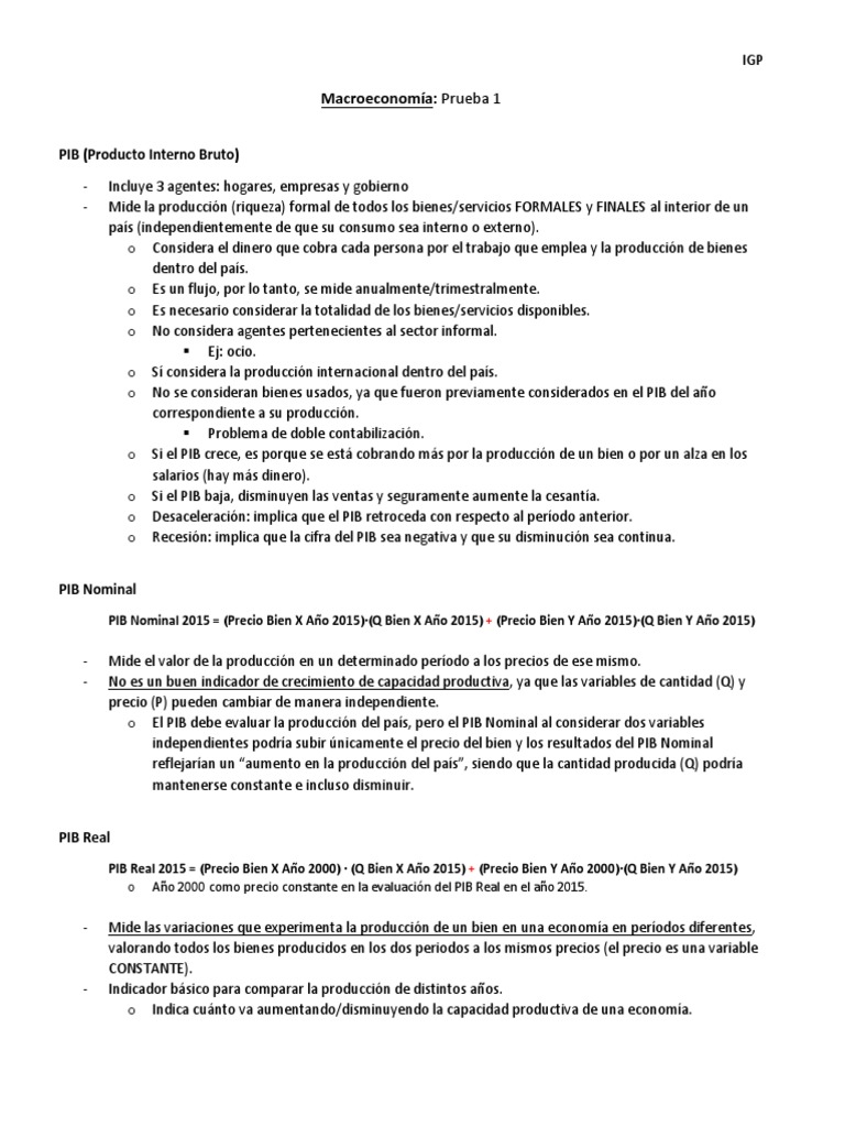 Prueba 1 Macro II | PDF