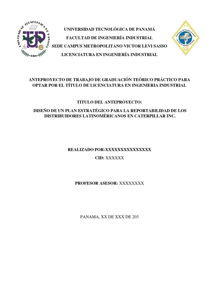 Anteproyecto Ejemplo Formato PDF | PDF