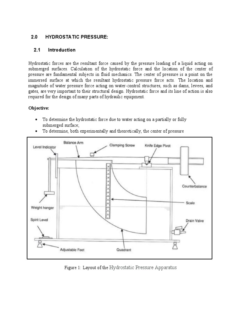 2 - Hydrostatic Pressure | PDF