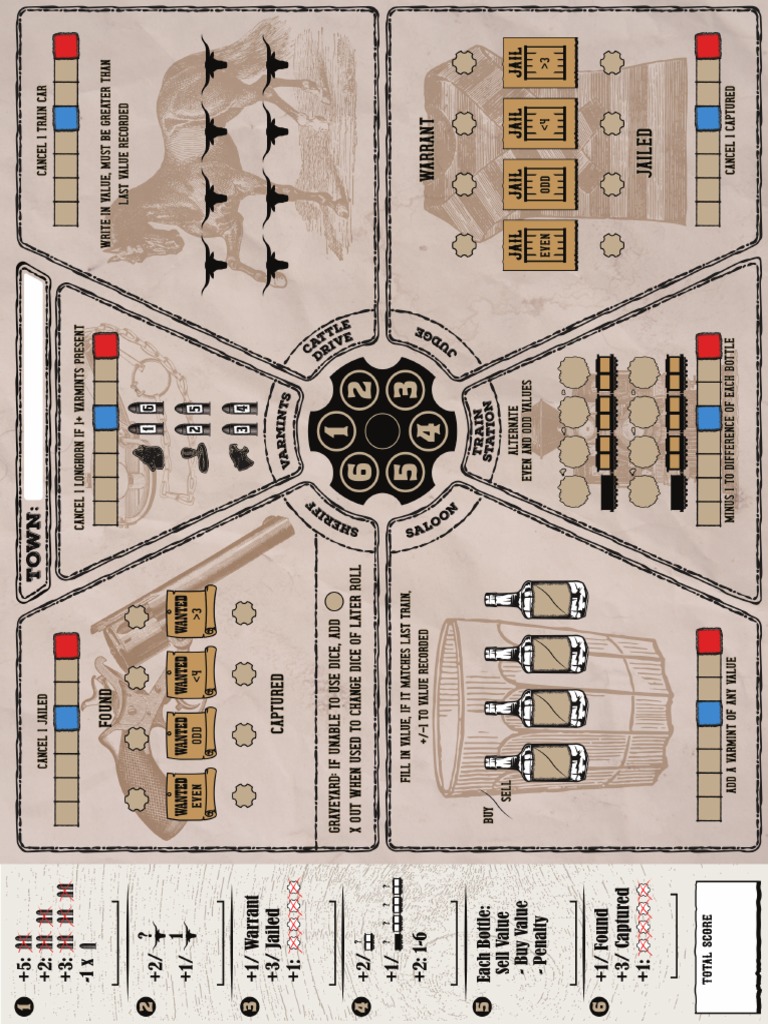 Wild Wild West Sheet | PDF