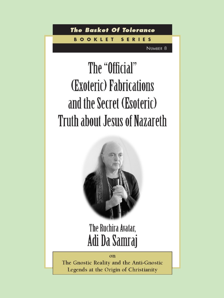 BOT 8 - Truth About Jesus of Nazareth | PDF | Jesus | Gnosticism