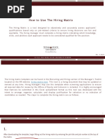 Hiring Matrix Template | PDF | Matrix Theory