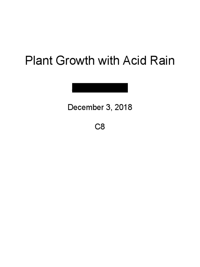 Sample - Science Project Report | PDF | Seed | Nutrients