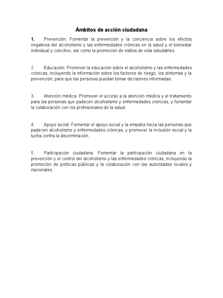 Ámbitos de Acción Ciudadana | PDF Ámbitos de Acción Ciudadana | PDF