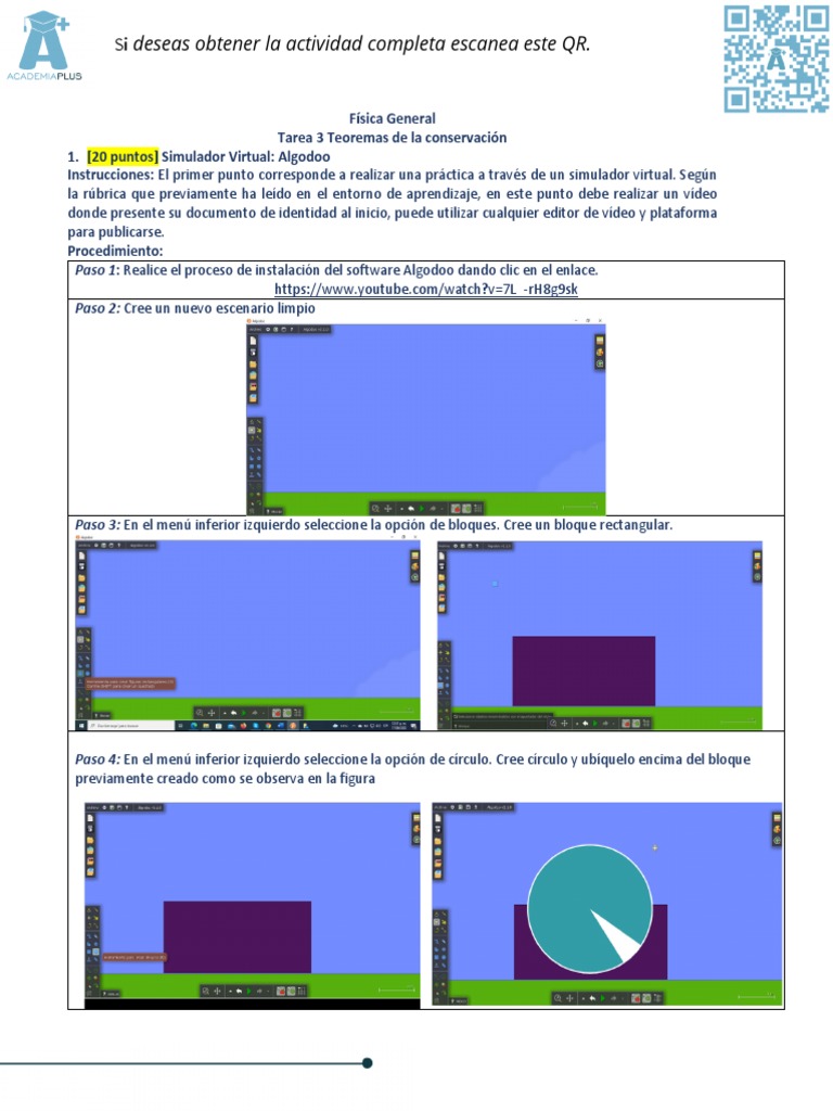 Física General, Tarea 3 Teoremas de La Conservación, 2023-1 | PDF