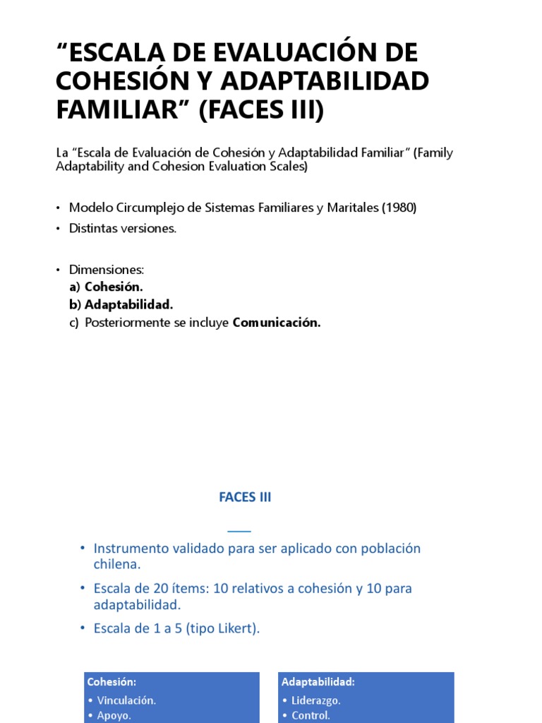 Interpretacion FACES III PDF | PDF